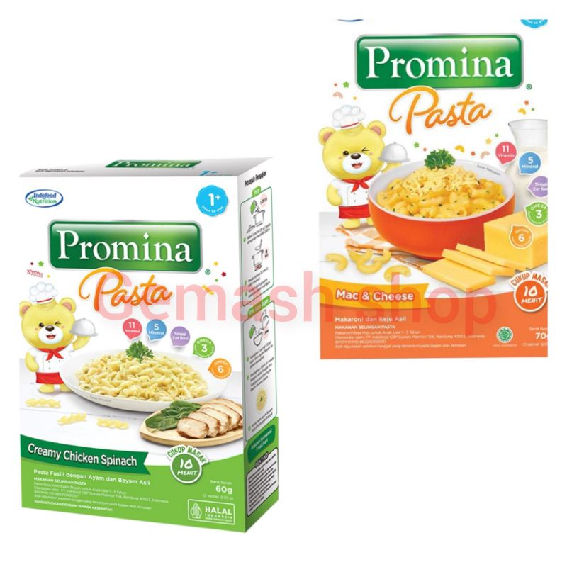 Jual promina pasta mac and cheese/creamy chicken spinach 1+ | Shopee ...