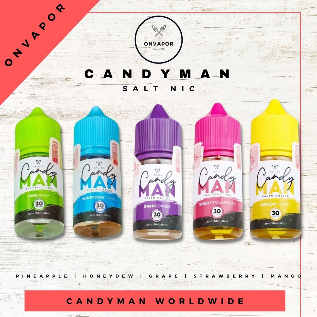 Jual Candyman Candy Man Salt Nic Liquid Seri Fruity | Shopee Indonesia