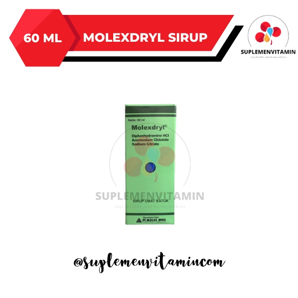 Jual Molexdryl Sirup Obat Batuk Berdahak Original Molex Ayus - Botol ...