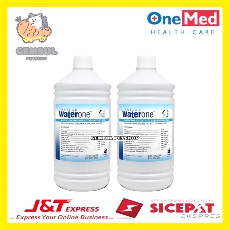 Jual GEMBUL PETS Water One Onemed | Onelab Aquadest Waterone 1L ...