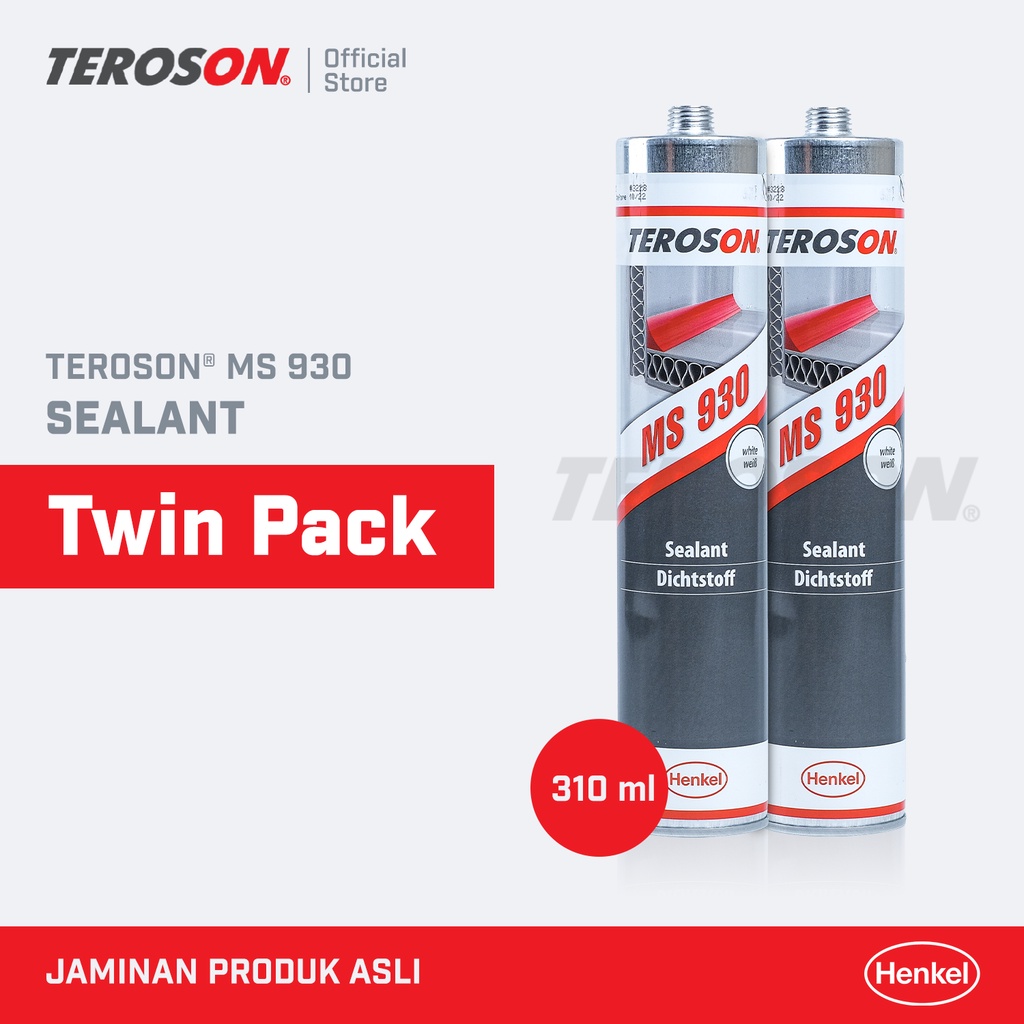 Jual TEROSON MS 930 Polyurethane Sealant Kaca 310 ml - PUTIH Twin Pack ...