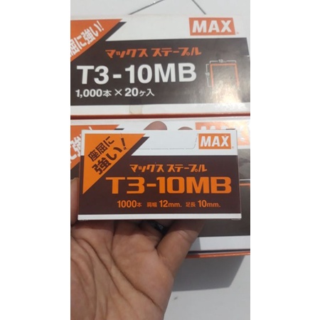 Jual isi staples stapler , refill staples , gun tacker MAX T3-10MB ...