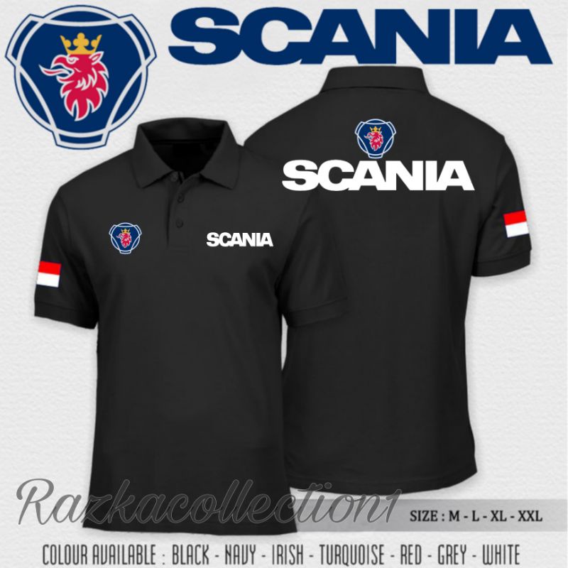Jual Polo Shirt Scania / Baju Kaos Poloshirt Jet Bus /Baju kaos Bus ...
