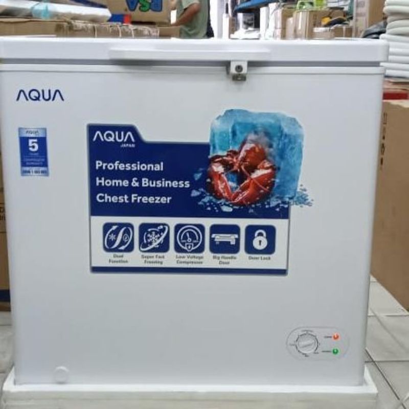 Jual Chest Freezer AQUA SANYO AQF 160 Kapasitas 160 Liter, Low Watt ...