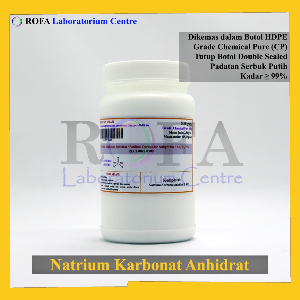 Jual Natrium Karbonat Anhidrat / Sodium Carbonate Anhydrous / Na2CO3 CP 500 Gram | Shopee Indonesia