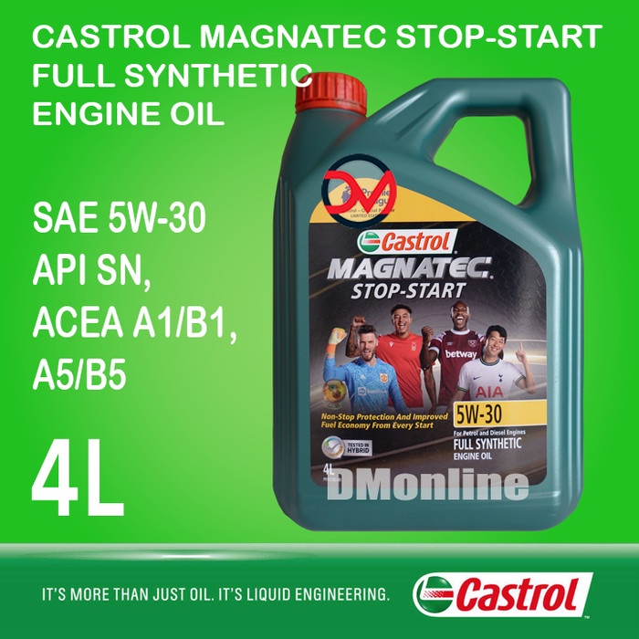 Jual Castrol Magnatec Stop Start 5W-30 4L / Oli Mesin Full Synthetic ...