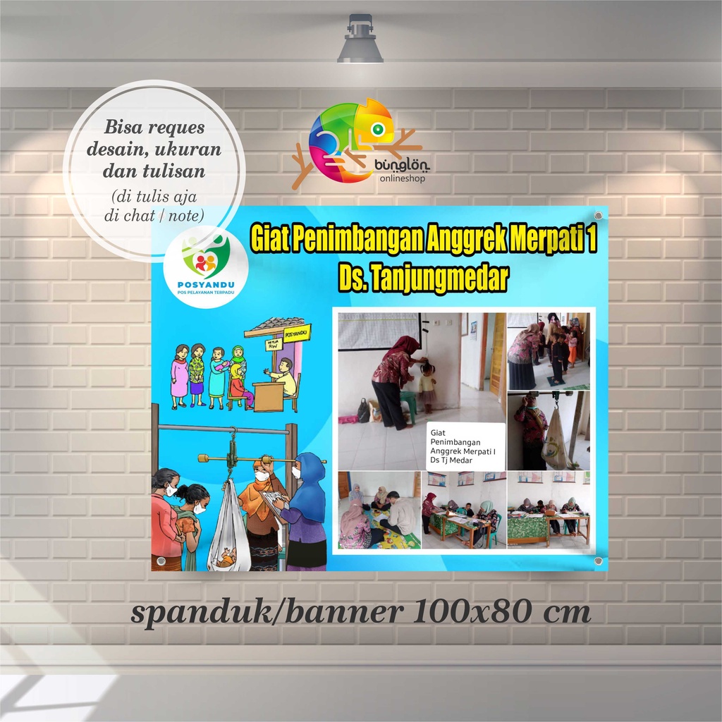 Jual Spanduk Banner Posyandu Bisa Custom Desain | Shopee Indonesia
