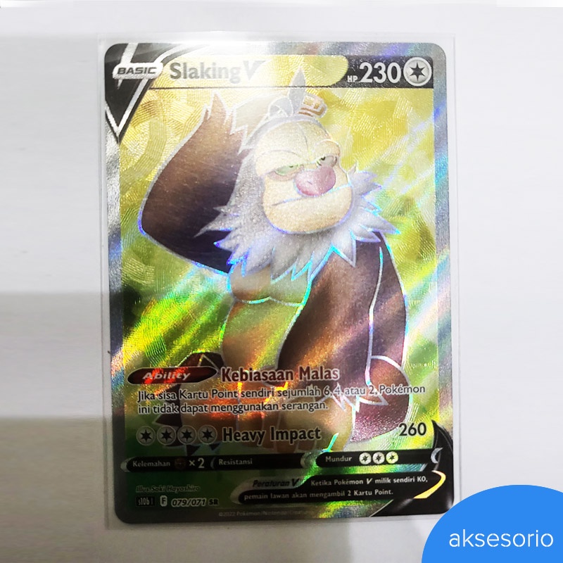 Jual Slaking V SR (Super Rare) - Kartu Pokemon TCG Indonesia Original ...