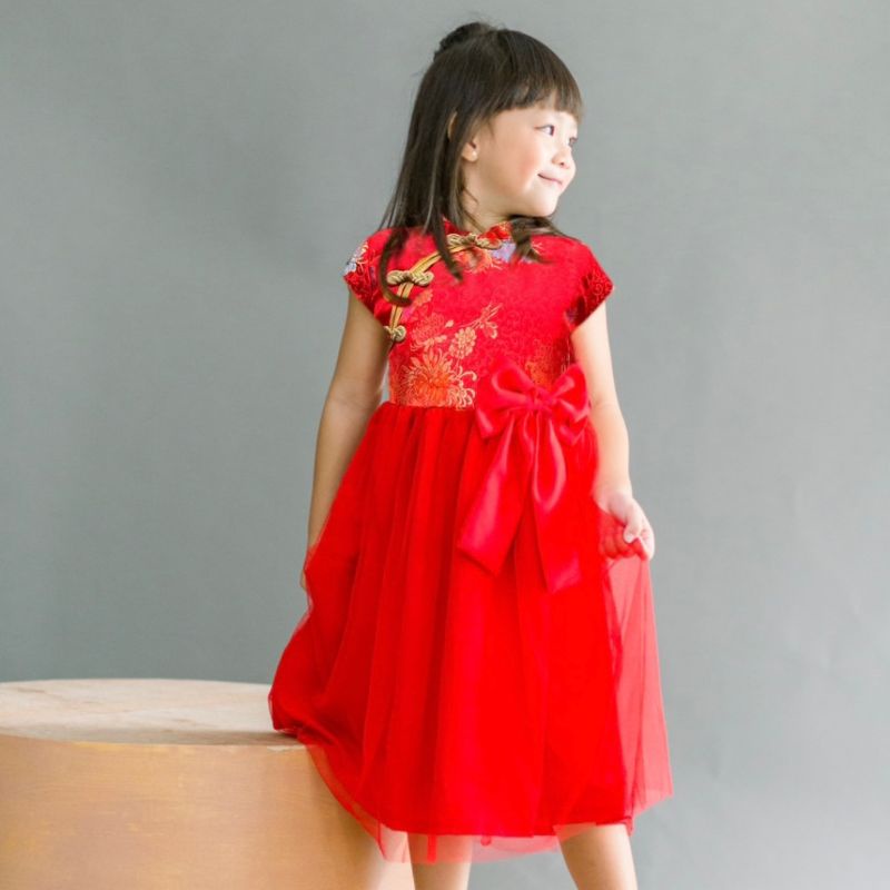 Jual Cheongsam Pao Pao / Dress Imlek Anak Perempuan / Cheongsam Anak ...
