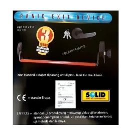 Jual Solid panic exit device pegangan kunci pintu darurat emergency ...