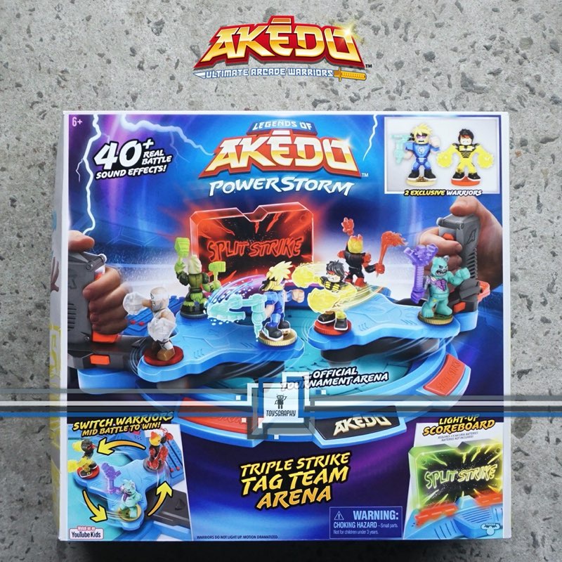 Jual Akedo Powerstorm Triple Strike Tag Team Arena Power Storm 2 ...