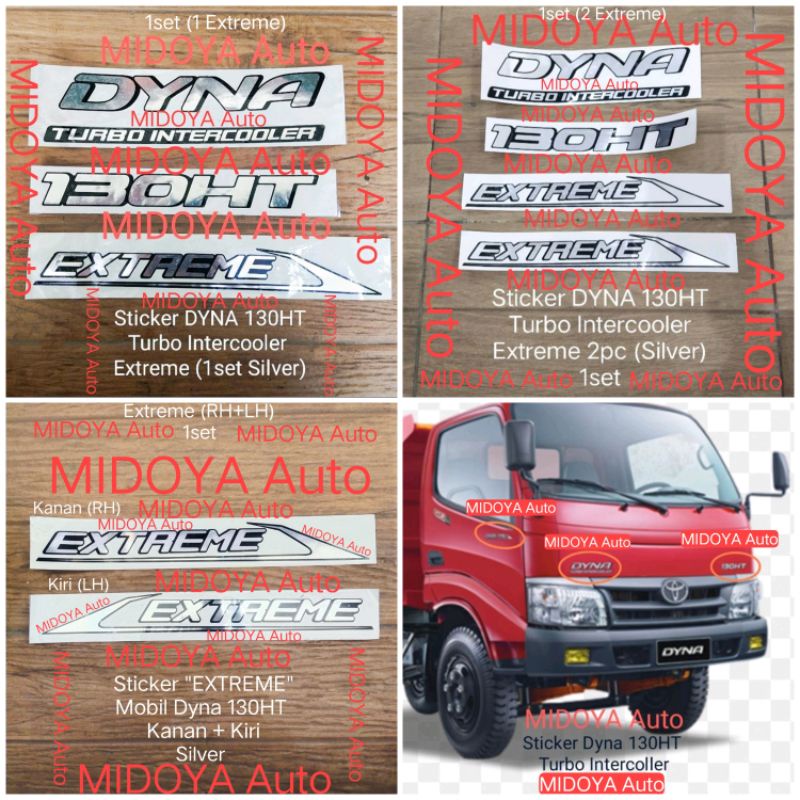 Jual Sticker Stiker Dyna 130HT 130 HT Turbo Intercooler Extreme ...