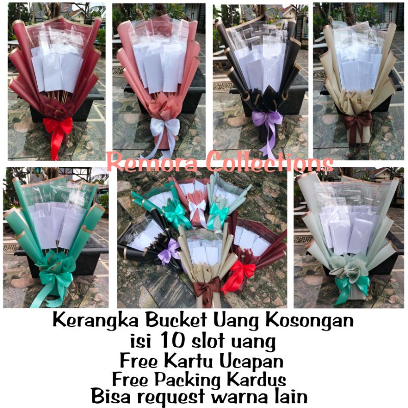Jual Ready Stock Bucket Bunga Kosongan / Kerangka Bucket Bunga 10 Slot ...