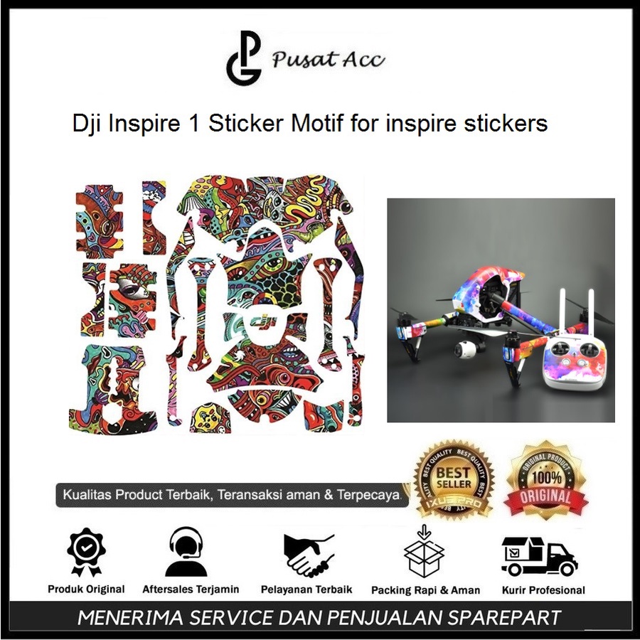 Jual Dji Inspire 1 Stickers Watrtproof PVC Decals Skin for Inspire ...