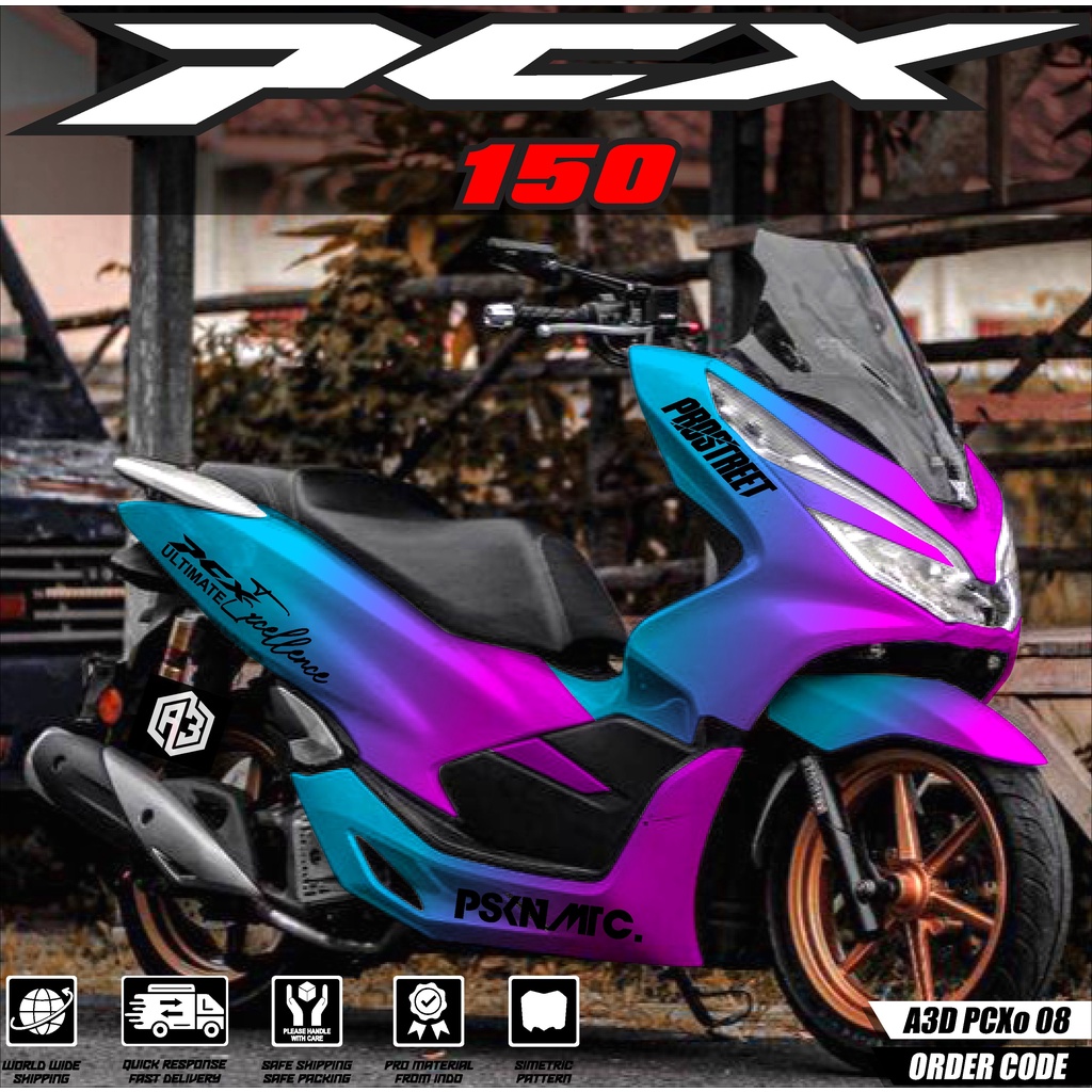 Jual Decal Sticker PCX 150 Fullbody - Dekal PCX 150 New Decal Sticker ...