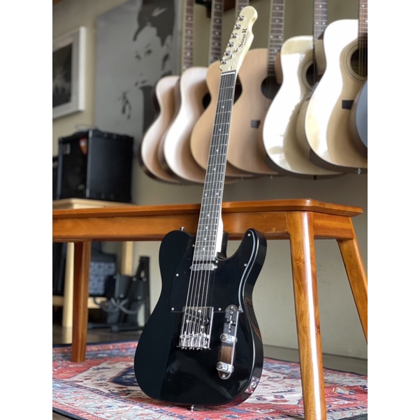 Jual Gitar Listrik/Elektrik Model telecaster Merk STRINGER STL (BLACK ...