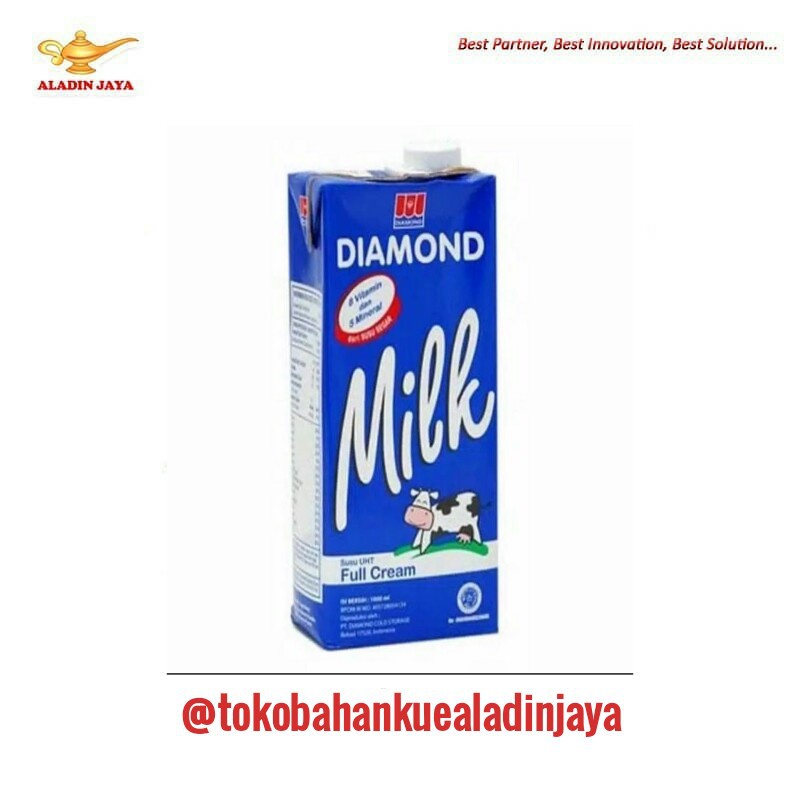 Jual DIAMOND Susu UHT Full Cream 1 liter | Shopee Indonesia
