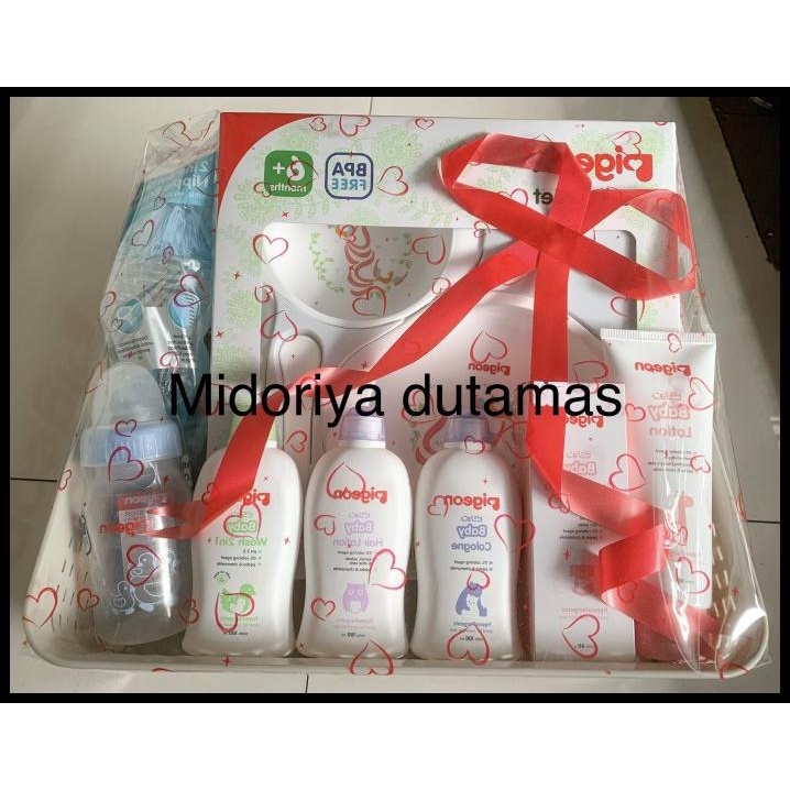 Jual Promo Parcel Pigeon Lengkap Alat Makan Alat Mandi Botol Susu ...