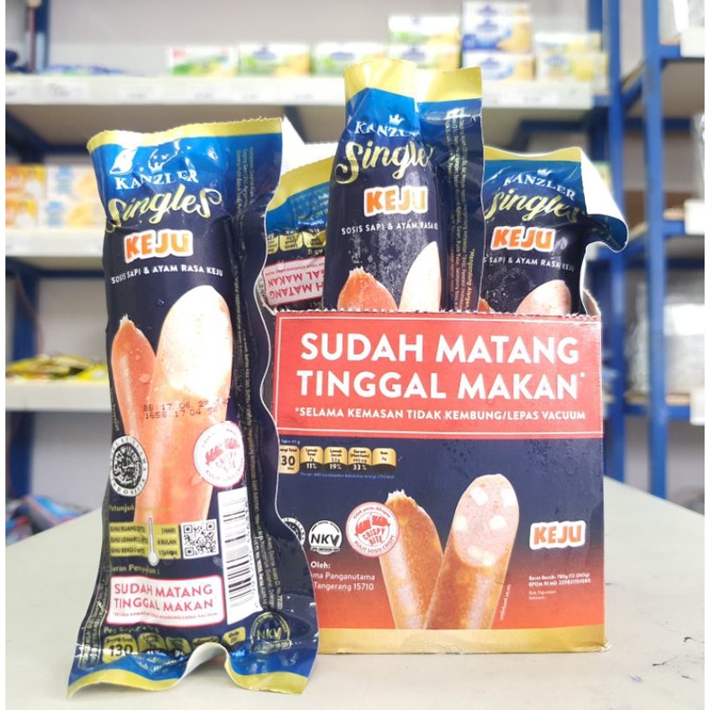 Jual Kanzler Sosis Keju Single / Sosis Keju Kanzler / Sosis Siap Makan ...