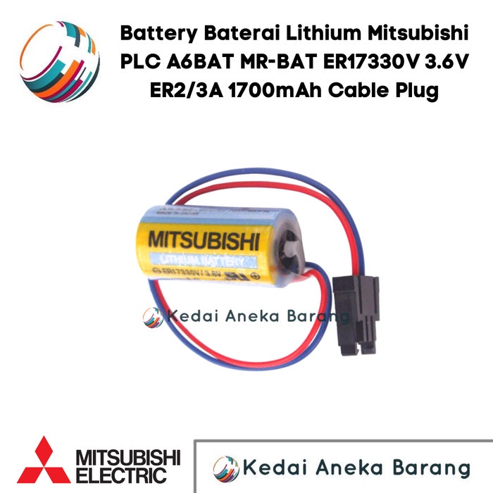 Jual Battery Baterai Lithium Mitsubishi Plc A6Bat Mr-Bat Er17330V 3.6V | Shopee Indonesia