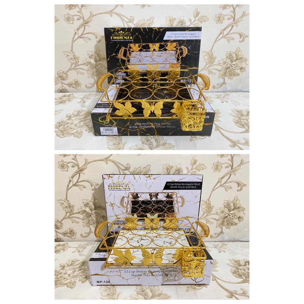 Jual Rak Minum Aqua 12 Lubang Stainless Gold Persegi Dengan Alas ...