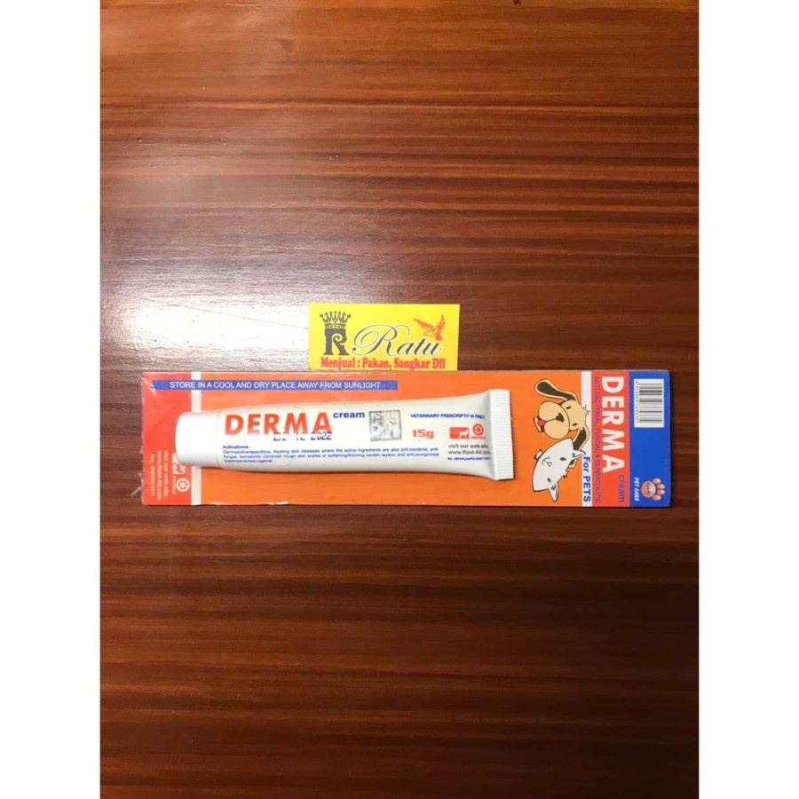 Jual DERMA CREAM - Obat Kulit Salep Luka Jamur Scabies Fungal Kucing ...