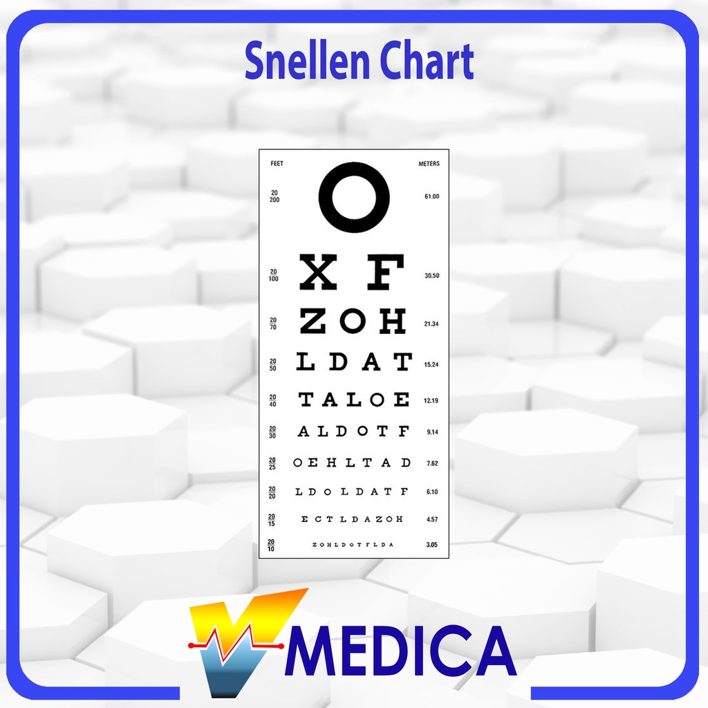 Jual Snellen Chart / Bagan Test Ketajaman Mata / Test Mata Rabun ...
