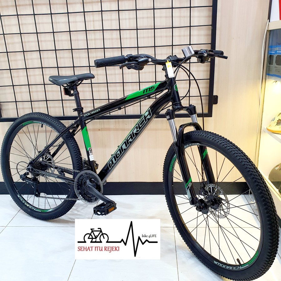 Jual SEPEDA MTB POLYGON MONARCH 5 M5 3x7 SPEED 26 INCH BLACK 2023 ...