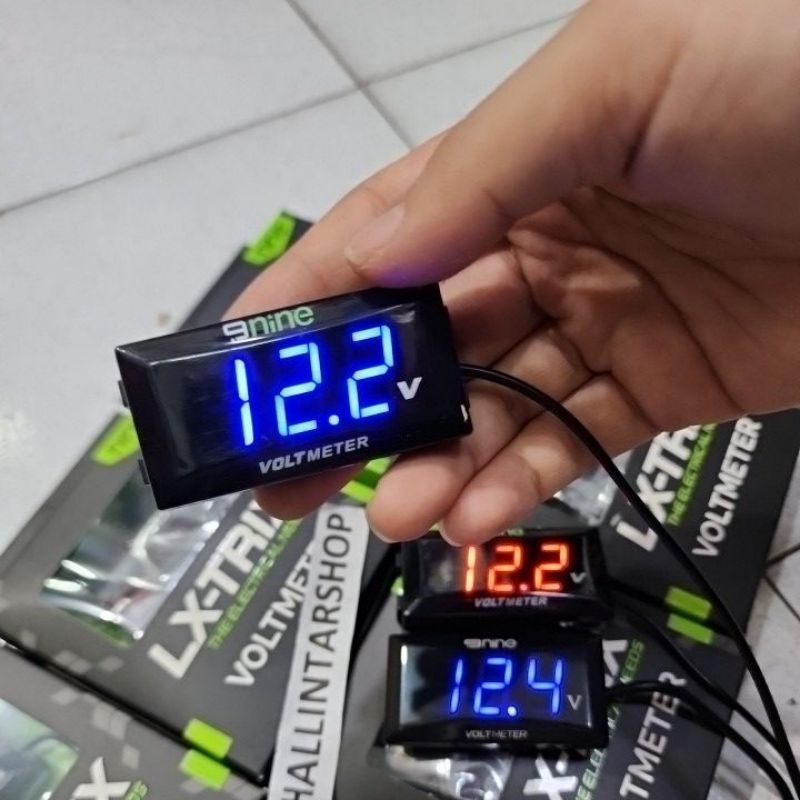 Jual VOLTMETER AKI MOTOR NINE LX-TRIX ORIGINAL 100% | Shopee Indonesia