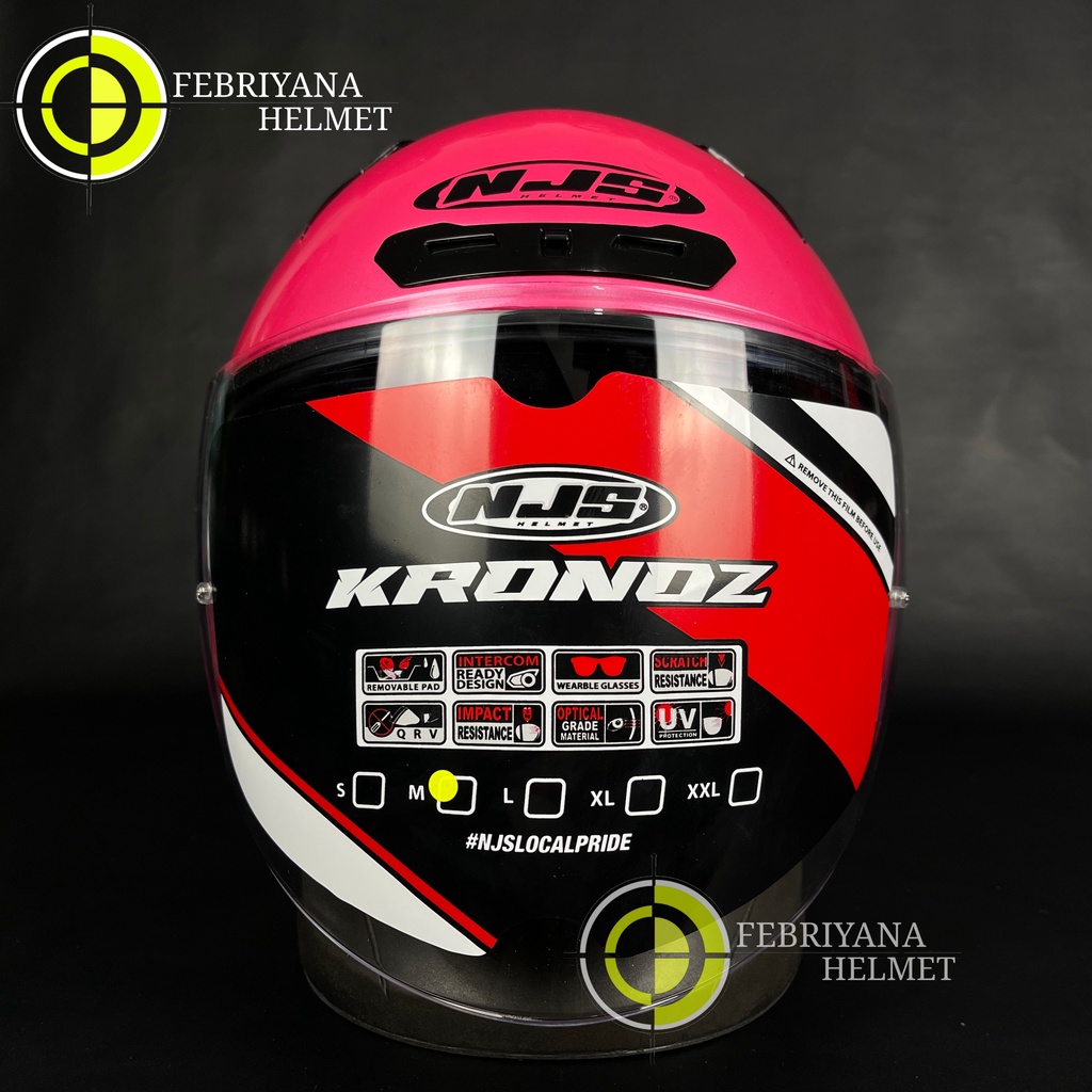 Jual HELM NJS KRONOZ SOLID PINK MET HALF FACE NJS KRONOZ POLOS | Shopee ...