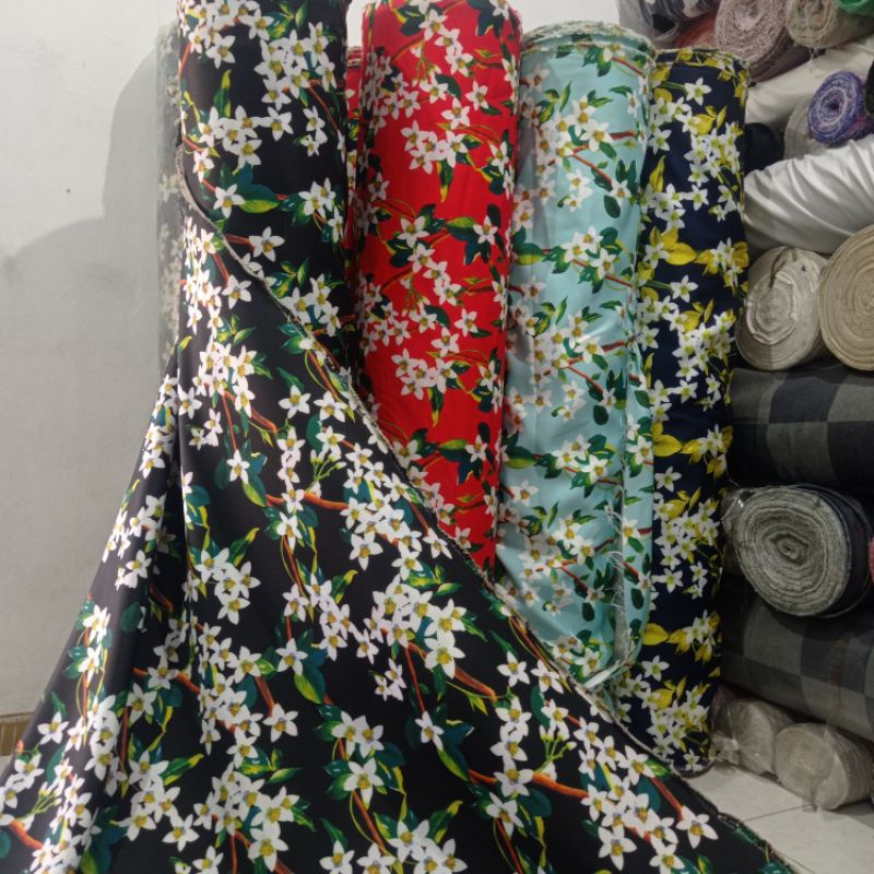 Jual Kain Kanvas Polyester Motif Tebal Harga Setengah Meter | Shopee ...