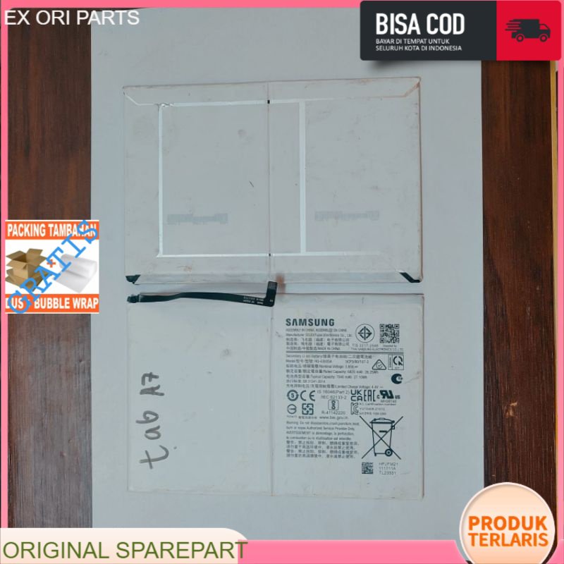 Jual BATRE BATRAI BATTERY BATU SAMSUNG GALAXY TAB A7 ORIGINAL COPOTAN | Shopee Indonesia