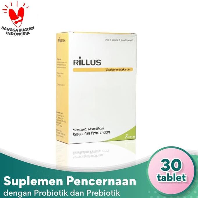 Jual Rillus Box Isi 30 Tablet Membantu Memelihara Kesehatan Pencernaan ...
