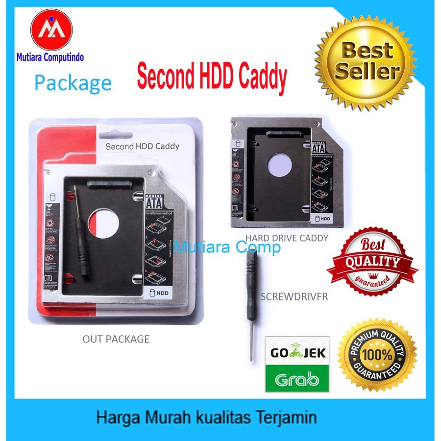 Jual SSD HDD Caddy Tebal 12.7mm SATA DVD Slot Hardisk | Shopee Indonesia