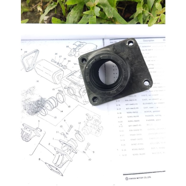 Jual MANIFOLD YAMAHA DT100 DT125 Joint Intake Manipul Karbu Manipol Membran Karburator Reed ...