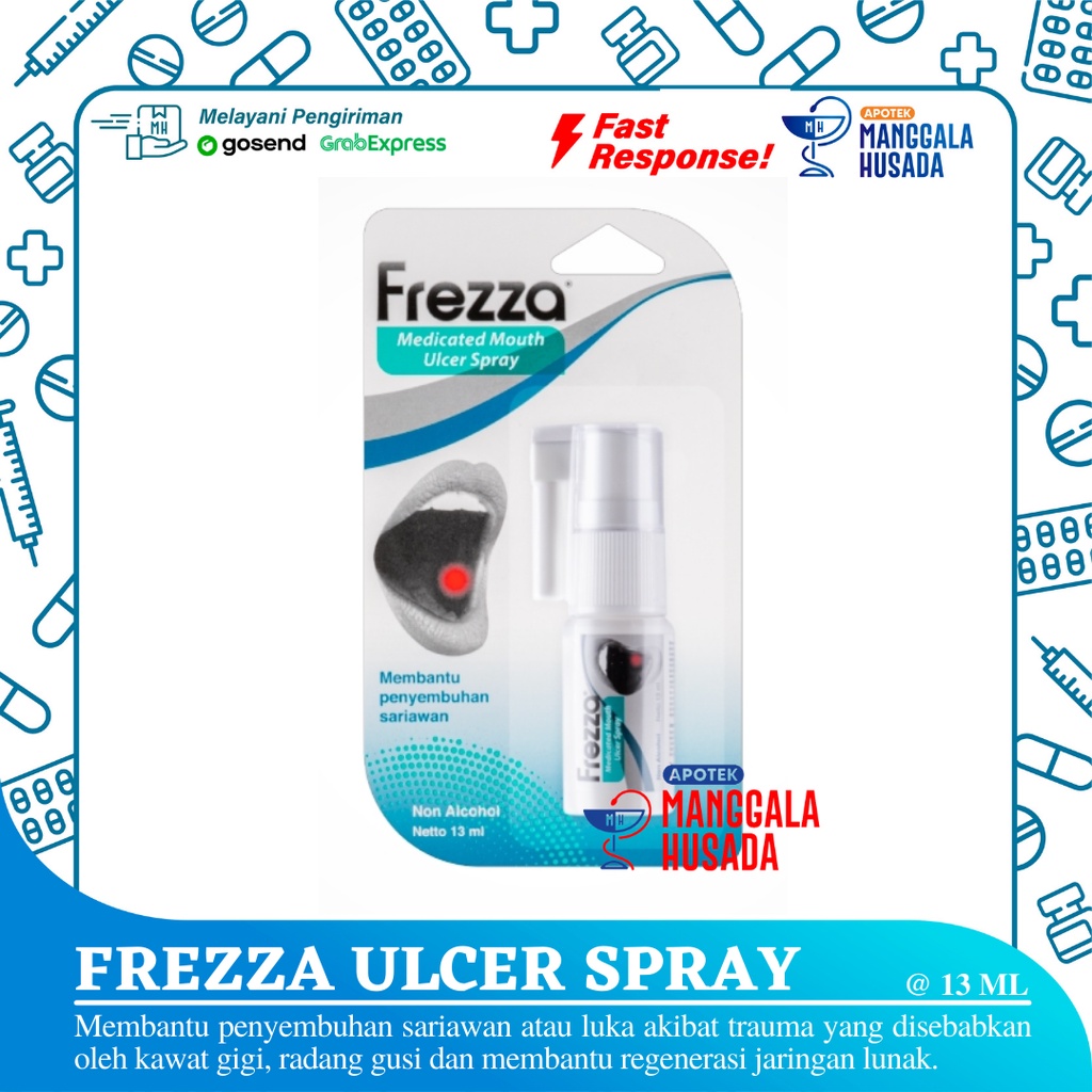 Jual FREZZA MEDICATED MOUTH ULCER SPRAY @ 13 ML | Shopee Indonesia