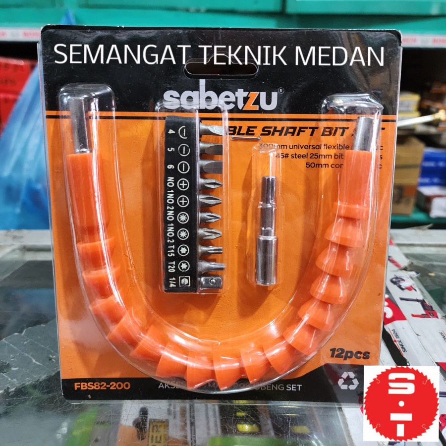 Jual SAMBUNGAN KEPALA FLEXIBLE SHAFT BOR EXTENSION KABEL 12PCS SET ...