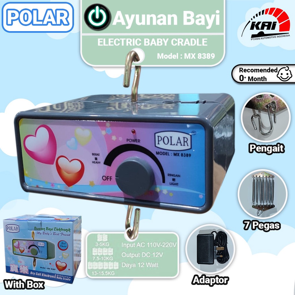 Jual Mesin Ayunan Listrik Otomatis Polar / Electric Baby Cradle ...