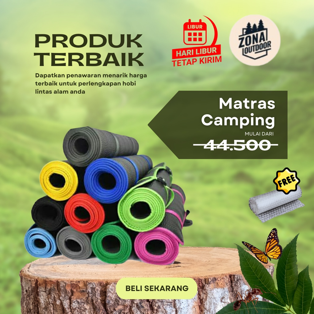Jual Matras Kemping Alas Tenda Camping Tikar Gulung Olahraga Outdoor ...