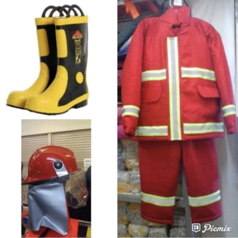 Jual Baju Pemadam Kebakaran / Baju Anti Api Fire Suit Fighter murah ...