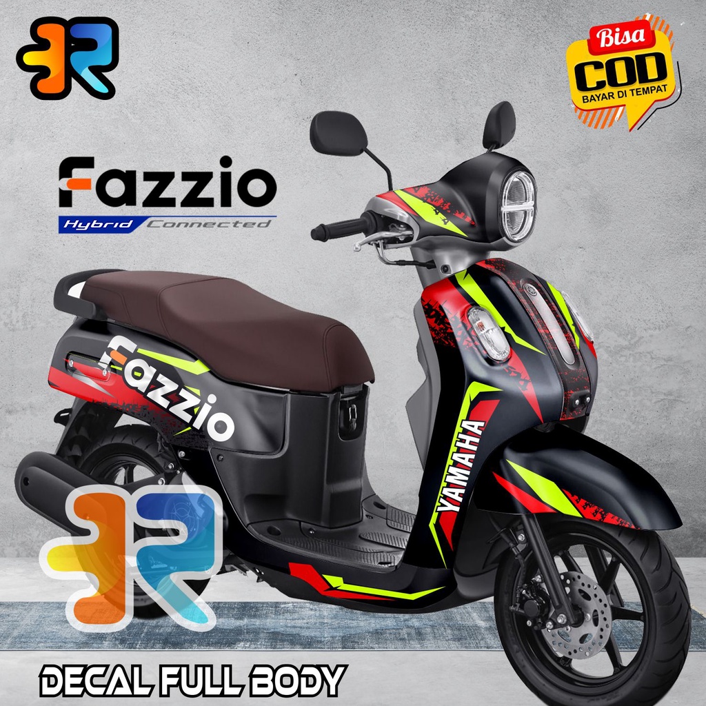 Jual Decal Yamaha Fazio Full Body Variasi Desain Racing | Shopee Indonesia
