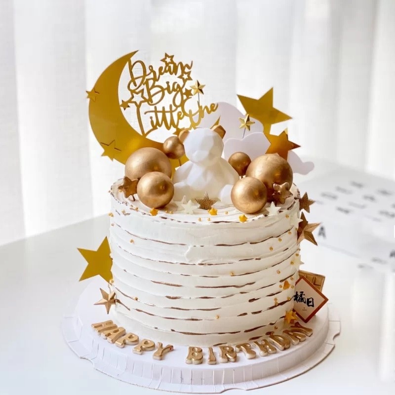 Jual CCS01 Cake Topper Star Moon Cloud Bintang Bulan Awan Hias Kue ...