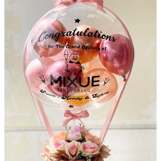 Jual [INSTANT 1HARI JADI] VALENTINE Buket Balon Balloon Bucket Balon ...