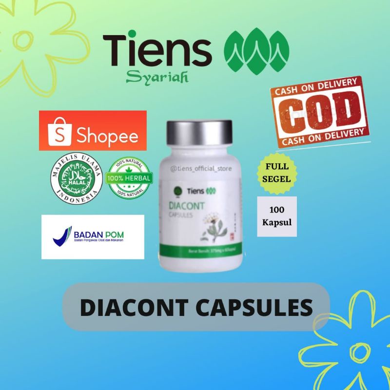 Jual Diacont Capsule Tiens | Suplemen Obat Diabetes Basah Kering ...