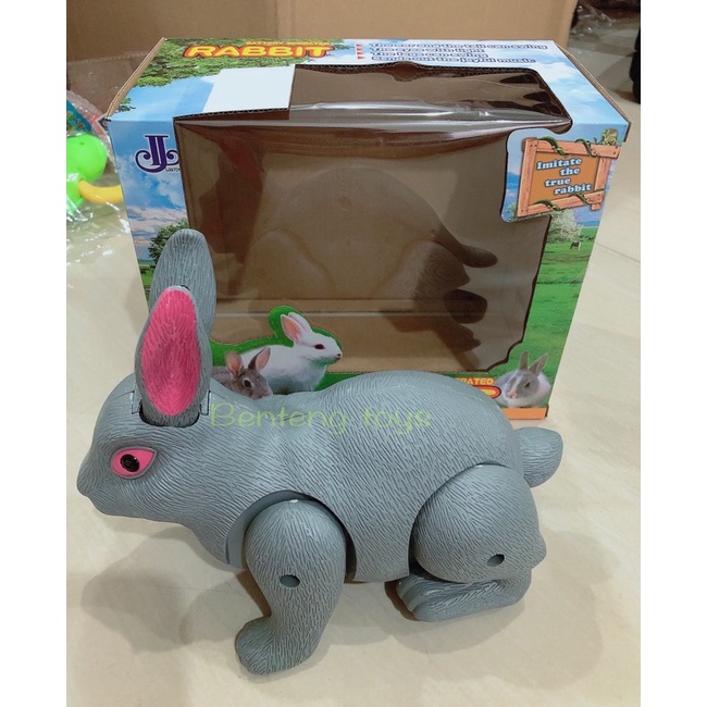 Jual Mainan Kelinci Rabbit Batre berjalan dan ada musik | Shopee Indonesia