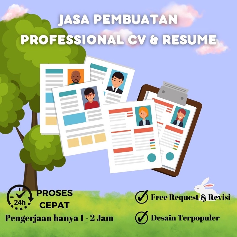 Jual JASA PEMBUATAN CV PROFFESIONAL / Curriculum Vitae | Desain CV | Lamaran Kerja - Desain ...
