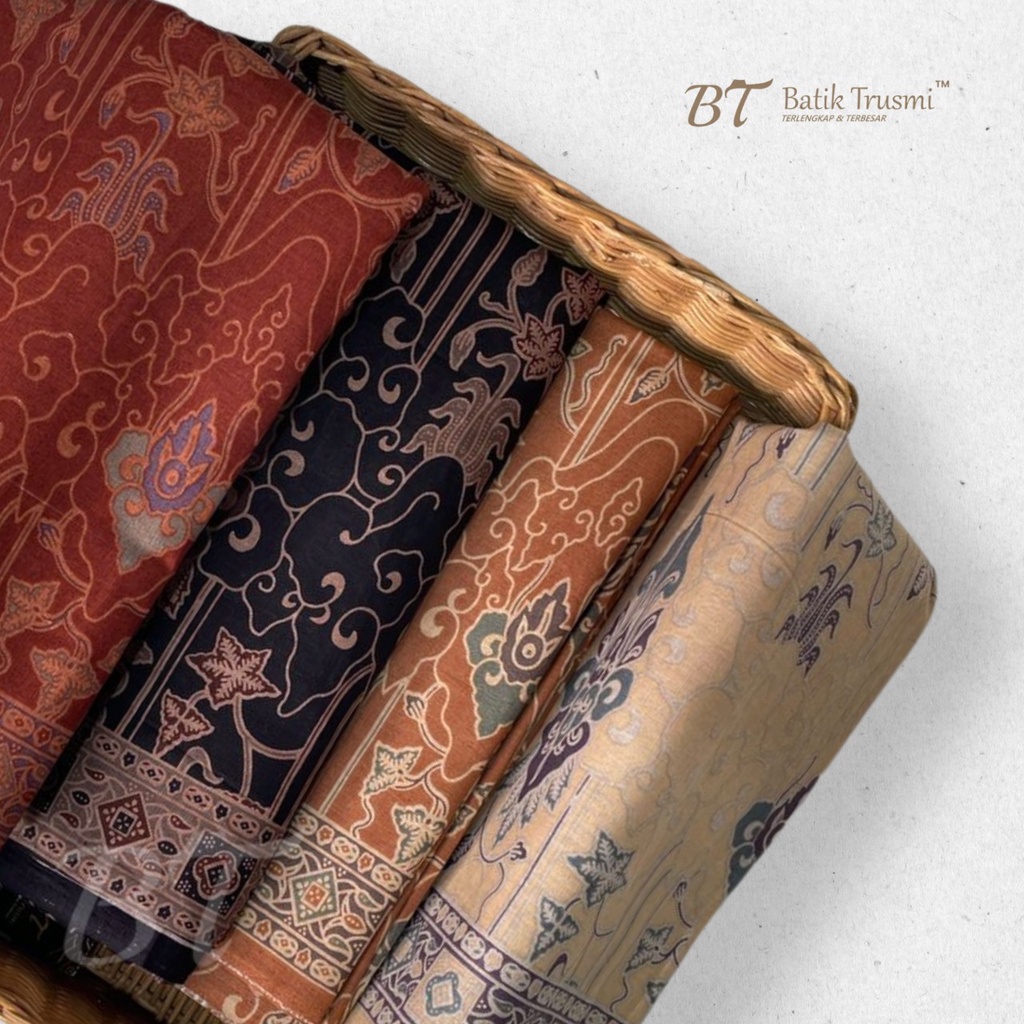 Jual BATIK TRUSMI Bahan Kain Panjang Katun Balian Encim Mega Mendung ...