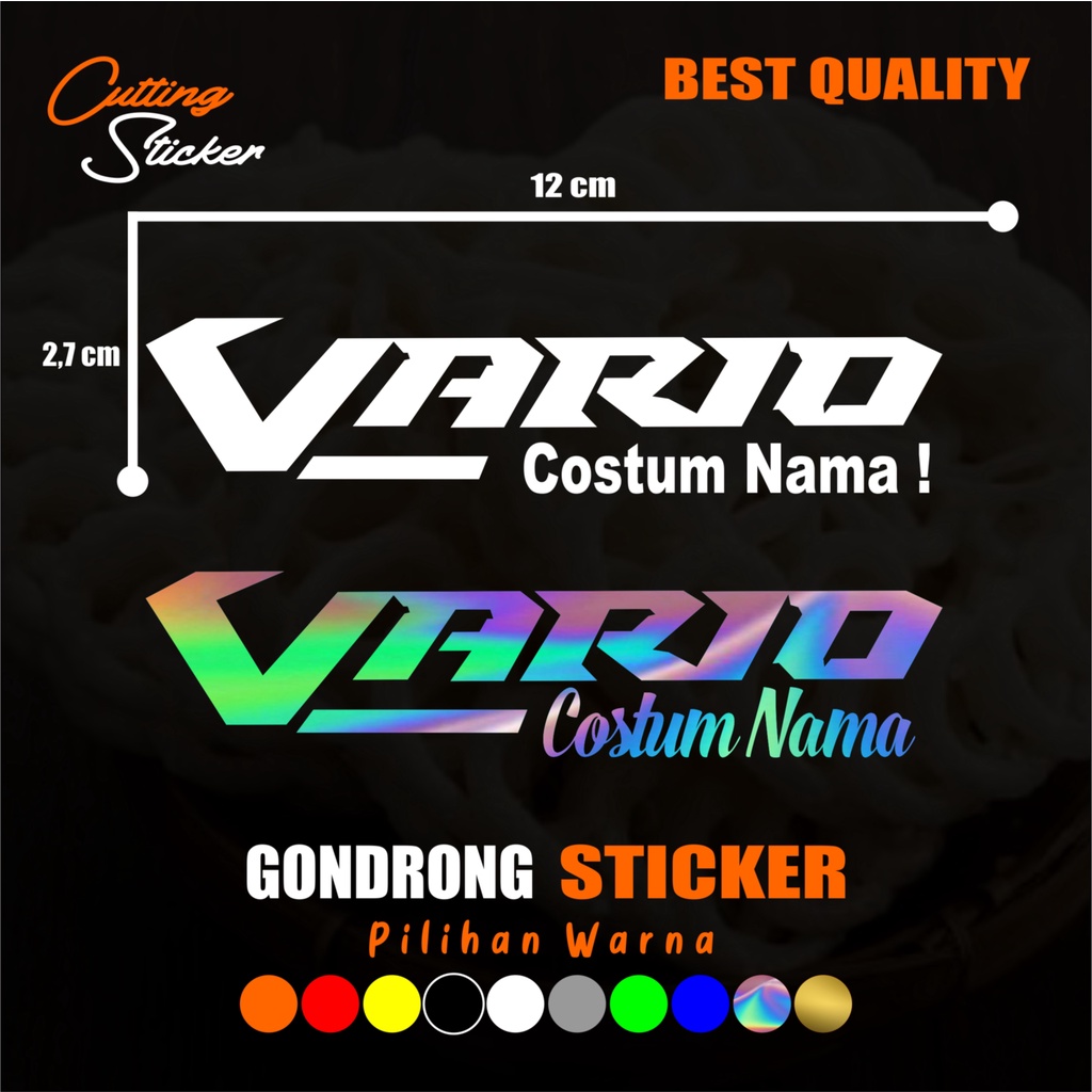 Jual Sticker stiker viral VARIO custom nama | Shopee Indonesia