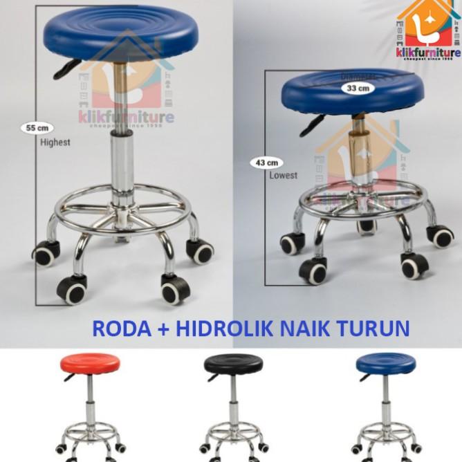 Jual Harga Promo - Kursi Salon Bulat Beroda Hidrolik Preston | Shopee ...