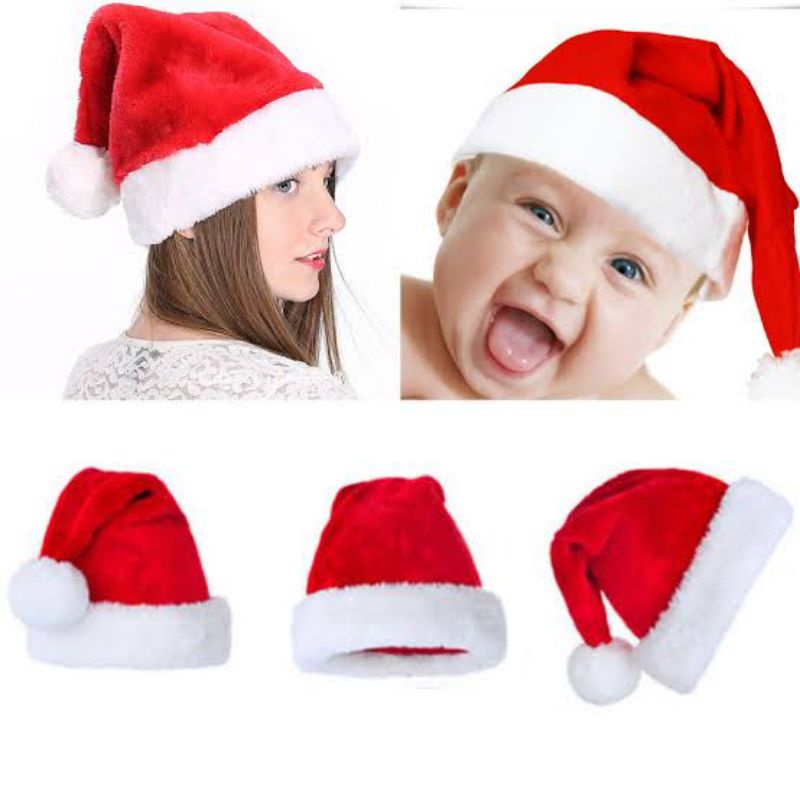 Jual Topi Natal Santa Claus SinterKlas II Topi Natal Murah | Shopee ...